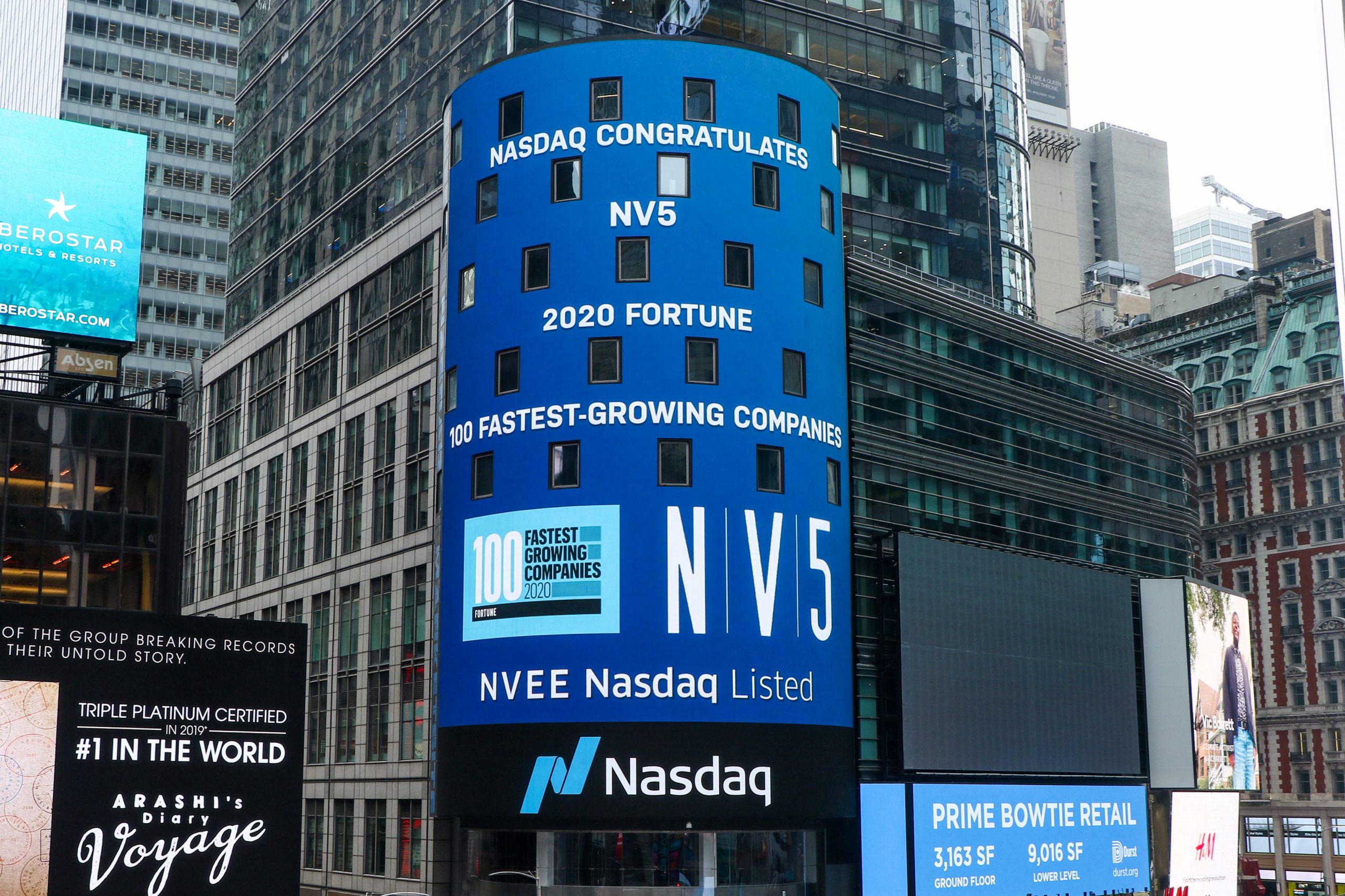 NV5 named to the 2020 Fortune Fastest Growing Companies list! - NV5