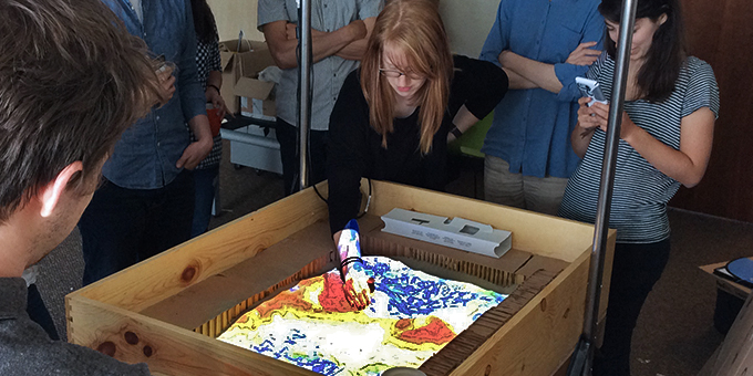 Playing in the sandbox. At work? ...and with lasers! - NV5